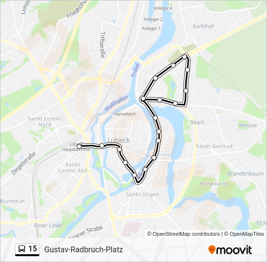 15 Route: Schedules, Stops & Maps - Gustav-Radbruch-Platz (Updated)