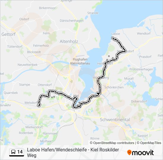 14 Route: Schedules, Stops & Maps - Mettenhof (Updated)