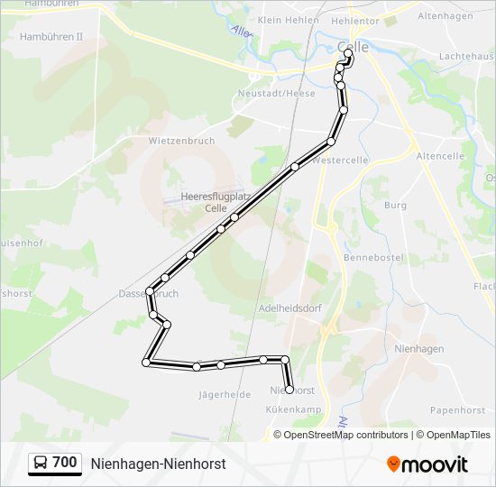 700 Route: Schedules, Stops & Maps - Nienhagen-Nienhorst (Updated)
