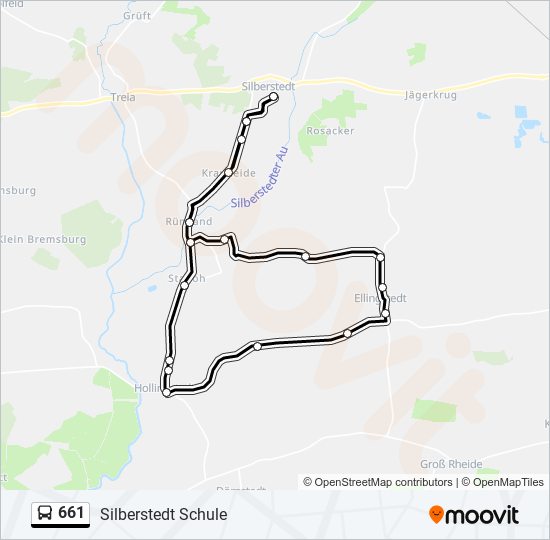 661 Route: Schedules, Stops & Maps - Silberstedt Schule (Updated)