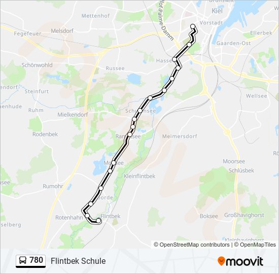 780 Route: Schedules, Stops & Maps - Flintbek Schule (Updated)