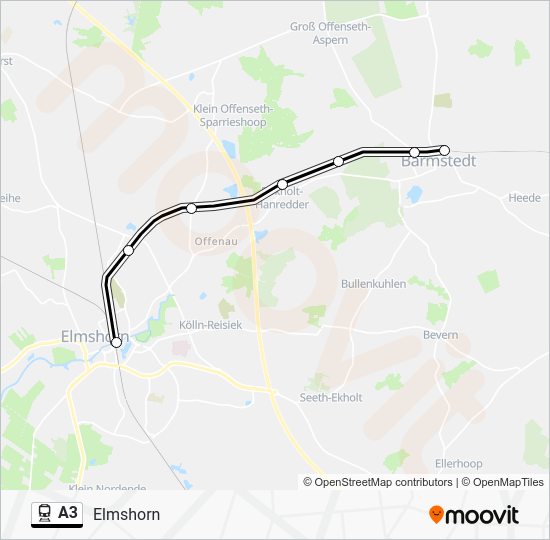 A3 Route: Schedules, Stops & Maps - Elmshorn (Updated)