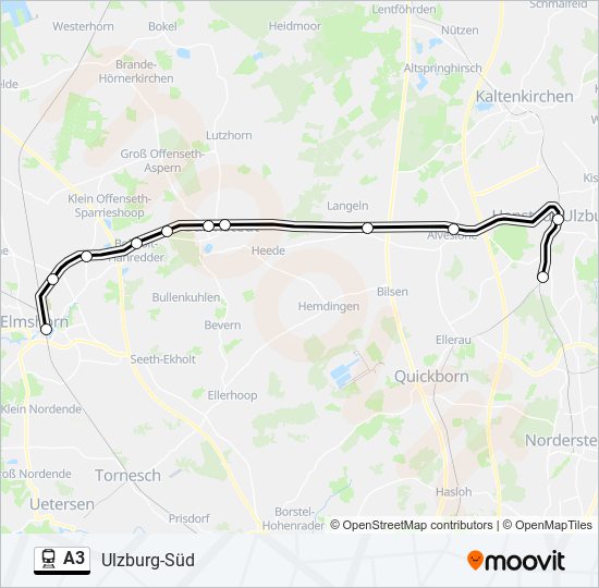 a3 Route: Schedules, Stops & Maps - Ulzburg-Süd (Updated)