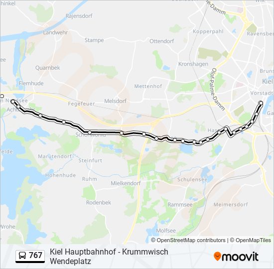 767 Route: Schedules, Stops & Maps - Kiel Hbf (Updated)