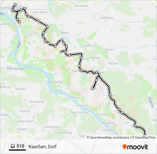 510 Route: Schedules, Stops & Maps - Kaarßen, Dorf (Updated)