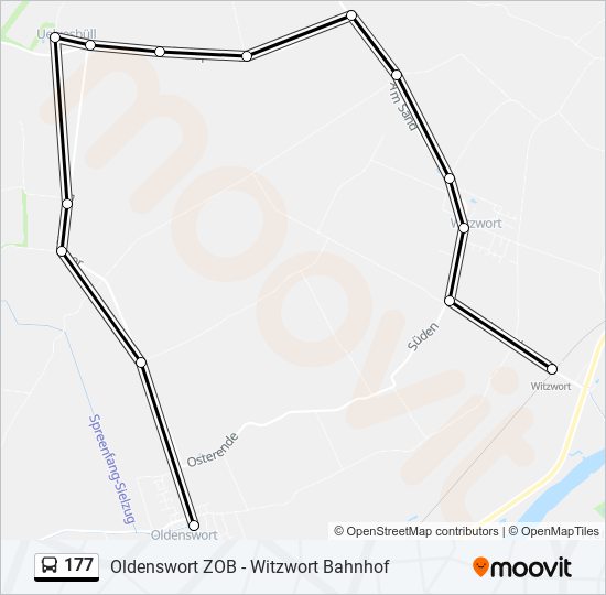 177 Route: Schedules, Stops & Maps - Witzwort Bahnhof (Updated)