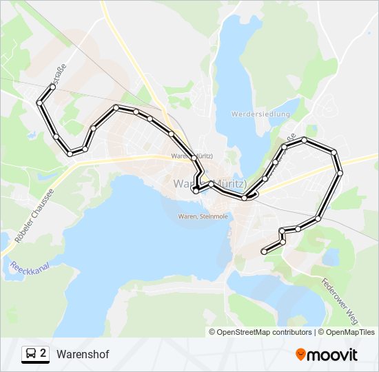 2 Route: Schedules, Stops & Maps - Warenshof (Updated)