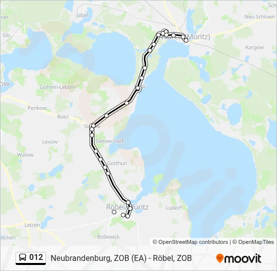 012 Route: Schedules, Stops & Maps - Waren, Sparkasse (Updated)