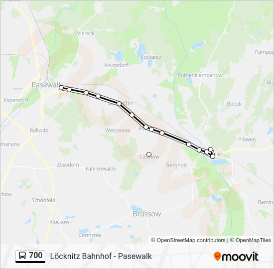 700 Route: Schedules, Stops & Maps - Pasewalk Schulzentrum Ost (Updated)