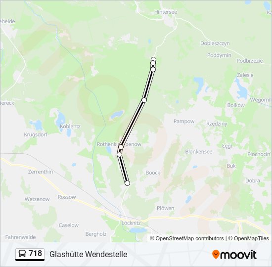 718 Route: Schedules, Stops & Maps - Glashütte Wendestelle (Updated)