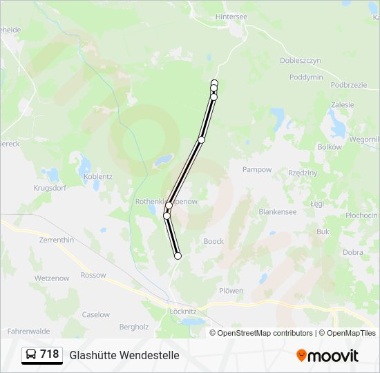 718 Route: Schedules, Stops & Maps - Glashütte Wendestelle (Updated)