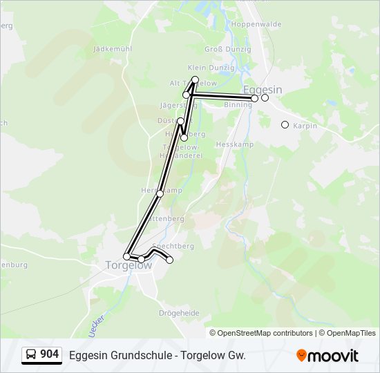 904 Route: Schedules, Stops & Maps - Torgelow Gw. (Updated)