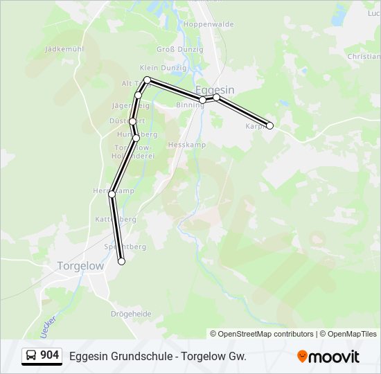 904 Route: Schedules, Stops & Maps - Eggesin Karpin (Updated)