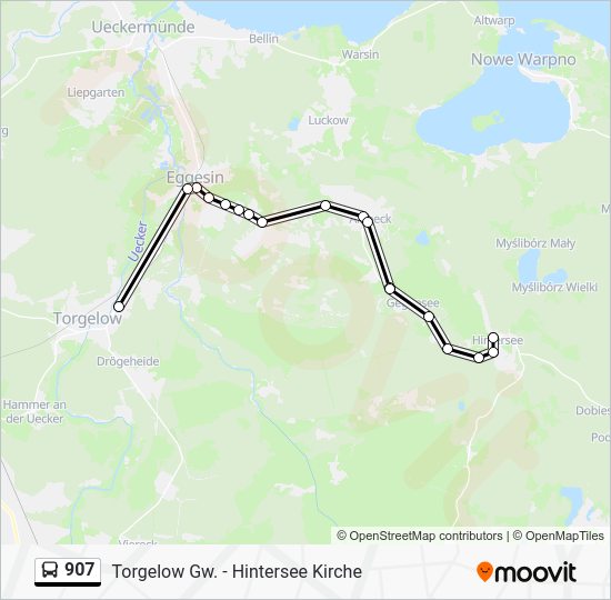 907 Route: Schedules, Stops & Maps - Torgelow Spechtberg (Updated)