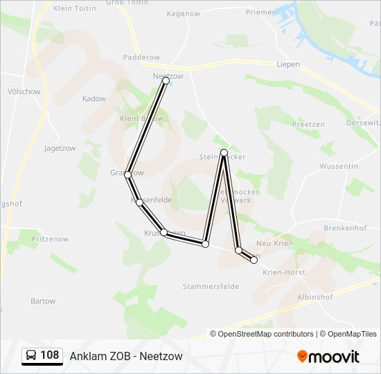 108 Route: Schedules, Stops & Maps - Krien Gastätte (Updated)