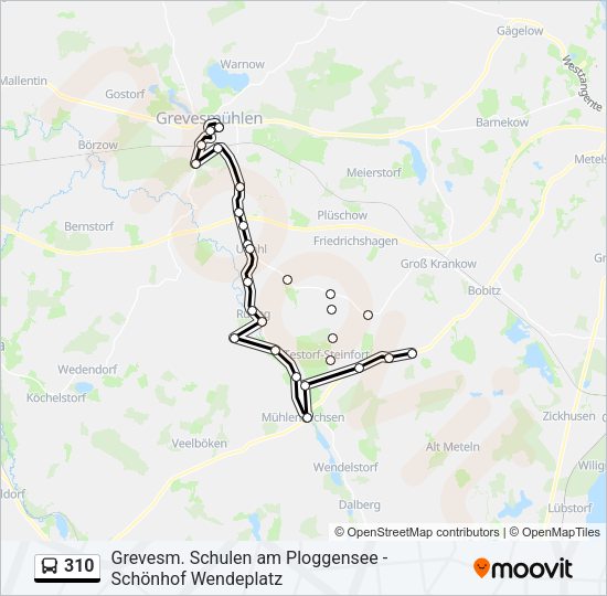 310 Route: Schedules, Stops & Maps - Schönhof Wendeplatz (Updated)