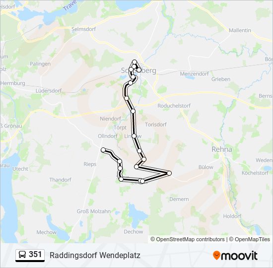 351 Route: Schedules, Stops & Maps - Raddingsdorf Wendeplatz (Updated)