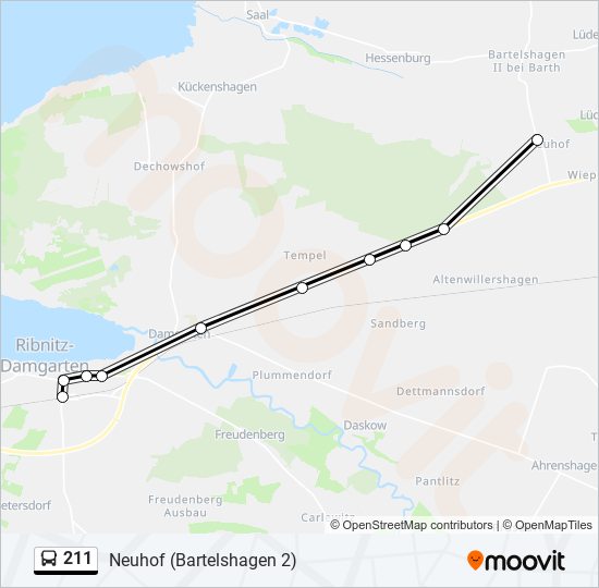 211 Route: Fahrpläne, Haltestellen & Karten - Neuhof (Bartelshagen 2 ...
