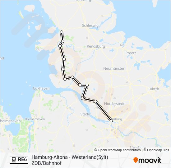re6 Route: Schedules, Stops & Maps - Husum (Updated)