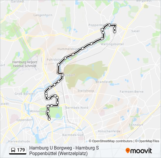 179 Route: Schedules, Stops & Maps - Hamburg S Poppenbüttel ...