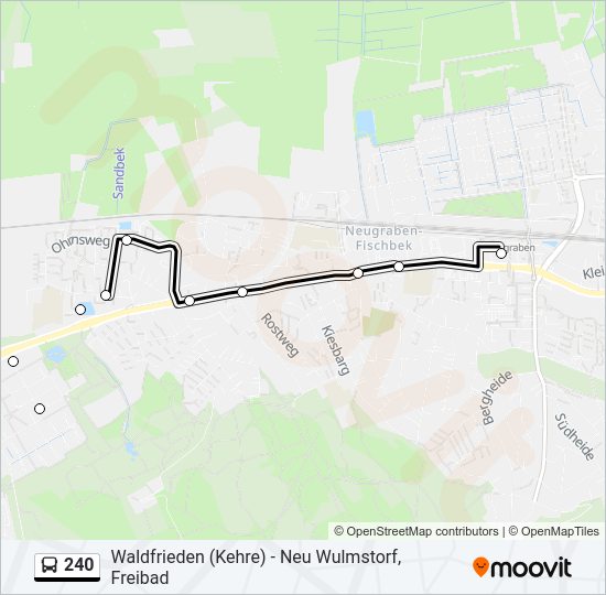 240 Route: Schedules, Stops & Maps - Hamburg S Neugraben (Updated)