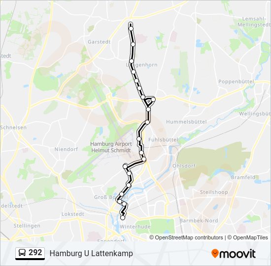 292 Route: Schedules, Stops & Maps - Hamburg U Lattenkamp (Updated)