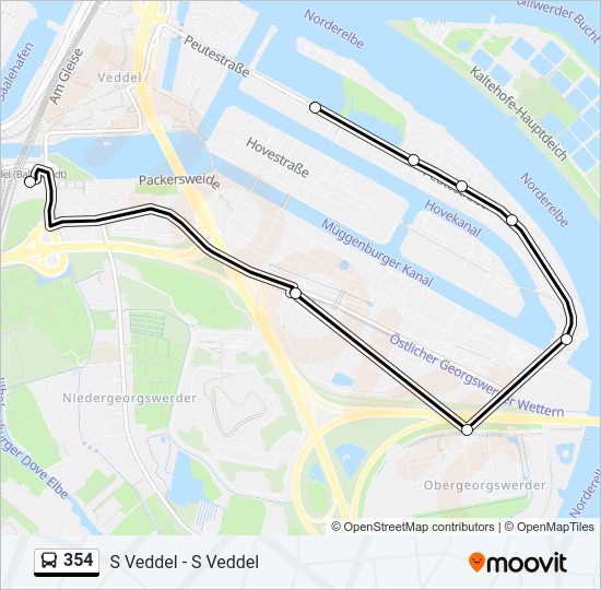 354 Route: Schedules, Stops & Maps - Peutestraße 22 (Updated)