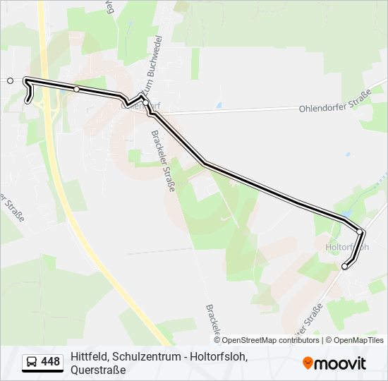 448 Route: Schedules, Stops & Maps - Holtorfsloh, Querstraße (Updated)