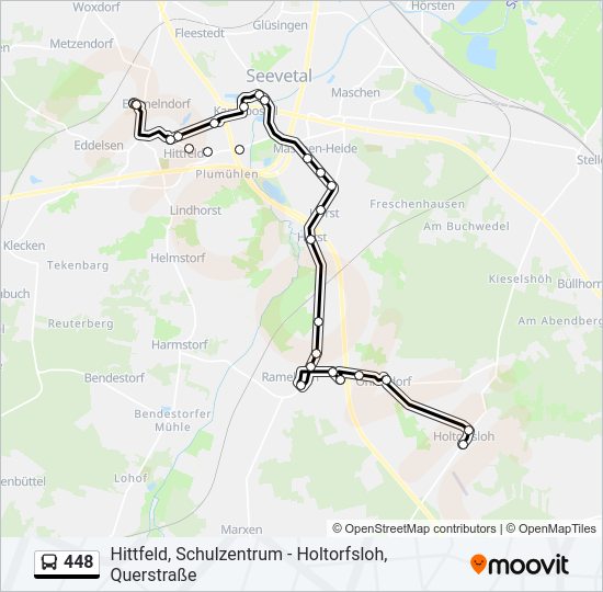 448 Route: Schedules, Stops & Maps - Holtorfsloh, Querstraße (Updated)