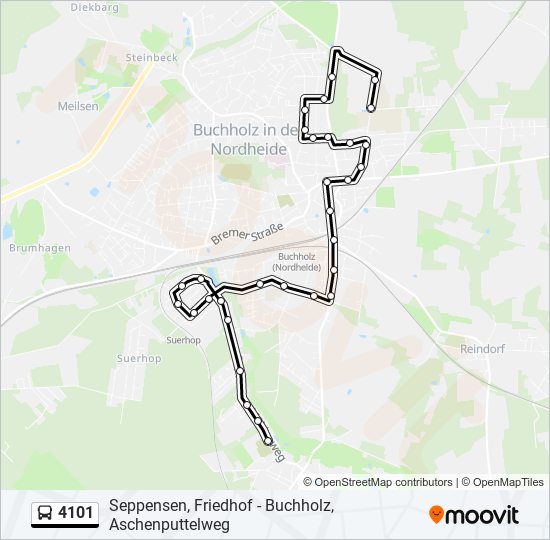 4101 Route: Schedules, Stops & Maps - Buchholz, Aschenputtelweg (Updated)