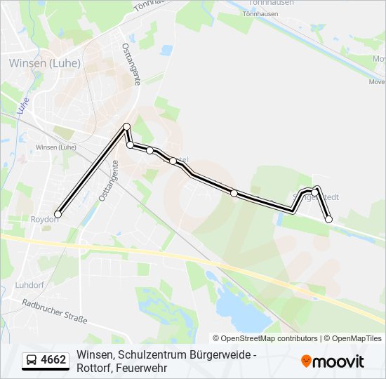 4662 Route: Schedules, Stops & Maps - Sangenstedt, Alte Dorfstraße ...