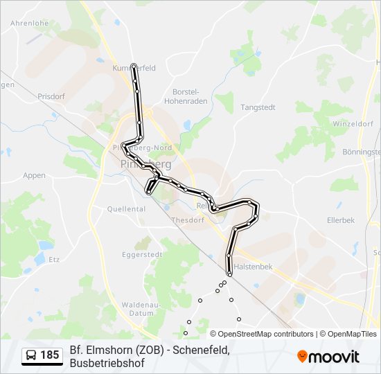 185 Route: Schedules, Stops & Maps - Kummerfeld, Bornbarg (Süd) (Updated)