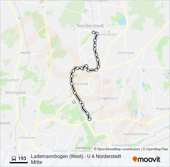 193 Route: Schedules, Stops & Maps - Krohnstiegtunnel (Updated)