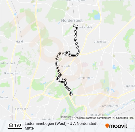 193 Route: Schedules, Stops & Maps - Krohnstiegtunnel (Updated)