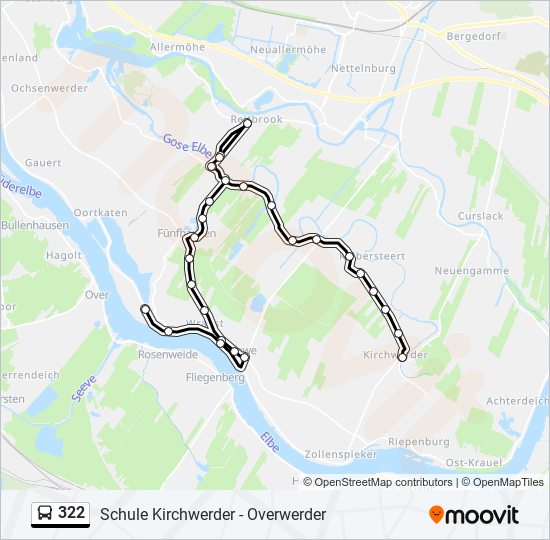 322 Route: Schedules, Stops & Maps - Overwerder (Updated)