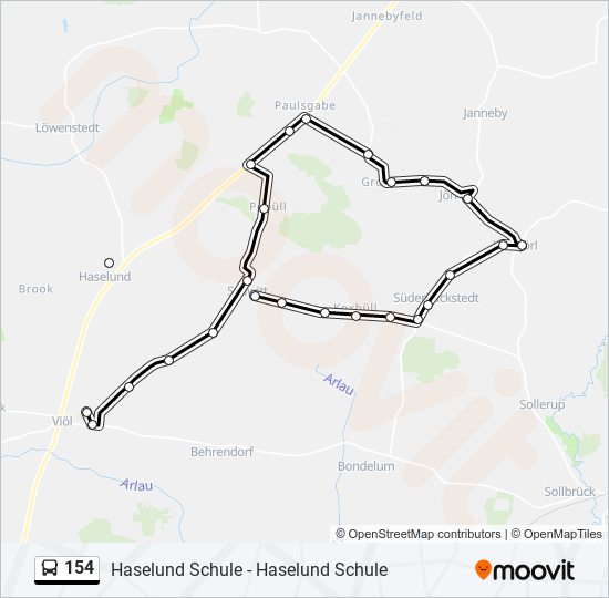 154 Route: Schedules, Stops & Maps - Sollwitt Gastwirtschaft (Updated)