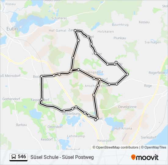 546 Route: Schedules, Stops & Maps - Süsel Postweg (Updated)