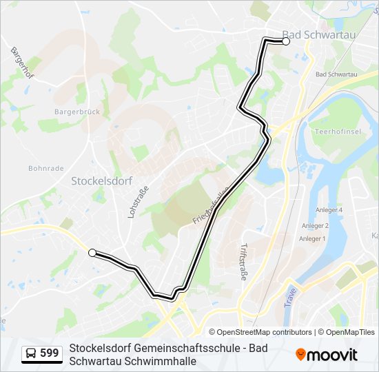 599 Route: Schedules, Stops & Maps - Stockelsdorf Schulweg (Updated)