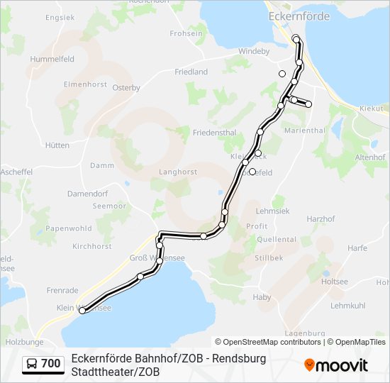 700 Route: Schedules, Stops & Maps - Klein Wittensee (Updated)