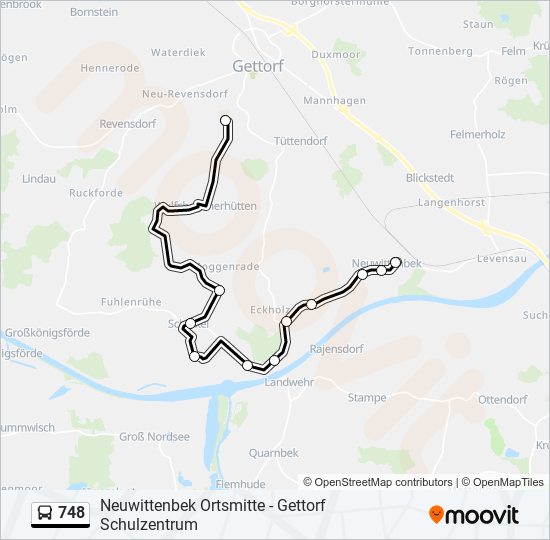 748 Route: Schedules, Stops & Maps - Gettorf (Updated)