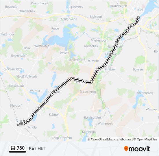 780 Route: Schedules, Stops & Maps - Kiel Hbf (Updated)