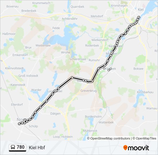 780 Route: Schedules, Stops & Maps - Kiel Hbf (Updated)