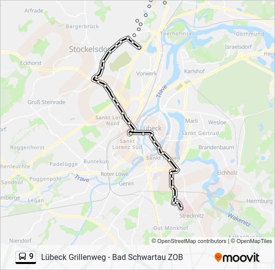 9 Route: Schedules, Stops & Maps - Bornkamp (Updated)