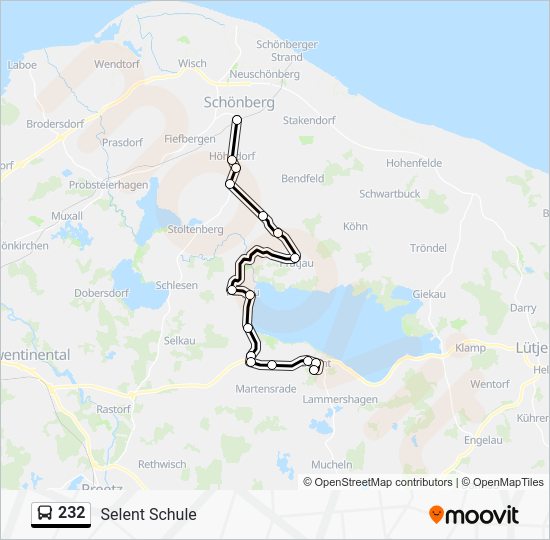 232 Route: Schedules, Stops & Maps - Selent Schule (Updated)