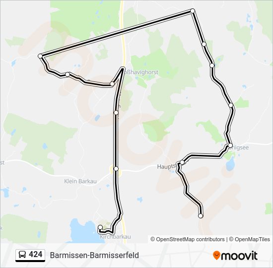 424 Route: Schedules, Stops & Maps - Barmissen-Barmisserfeld (Updated)