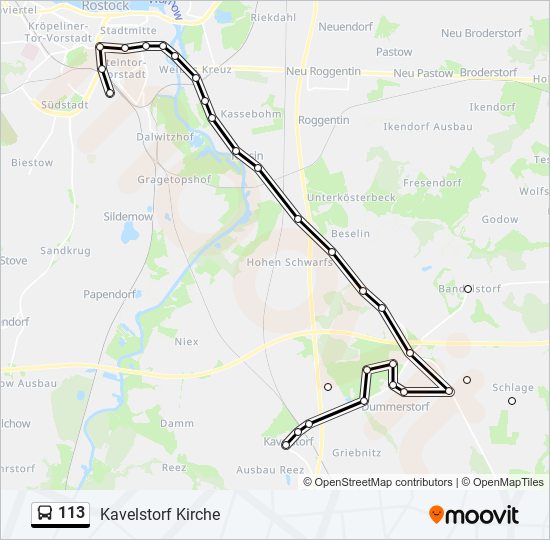 113 Route: Schedules, Stops & Maps - Kavelstorf Kirche (Updated)