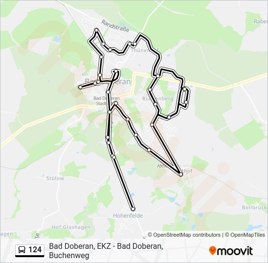 124 Route: Schedules, Stops & Maps - Bad Doberan, Buchenweg (Updated)