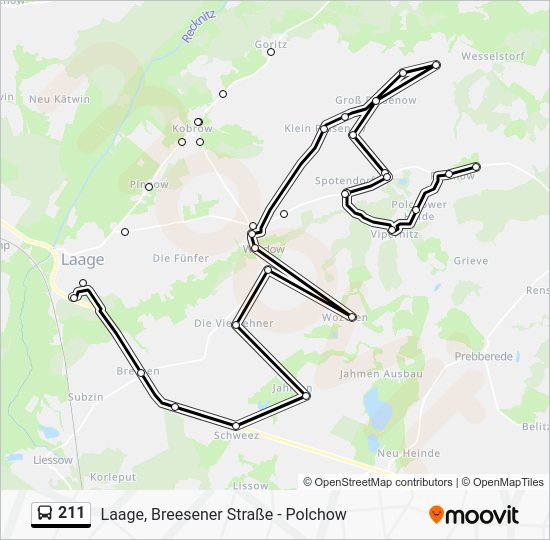 211 Route: Schedules, Stops & Maps - Polchow (Updated)