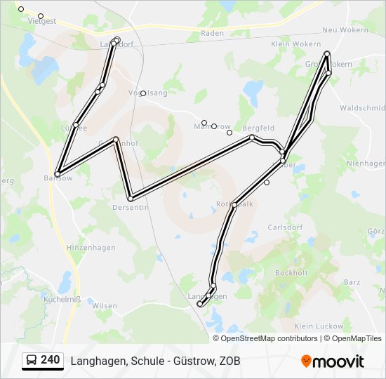 240 Route: Schedules, Stops & Maps - Langhagen, Schule (Updated)