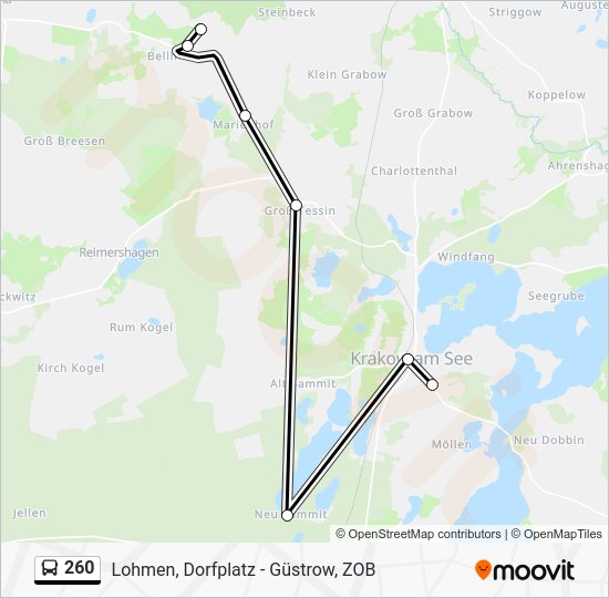 260 Route: Schedules, Stops & Maps - Bellin, Kirchweg (Updated)